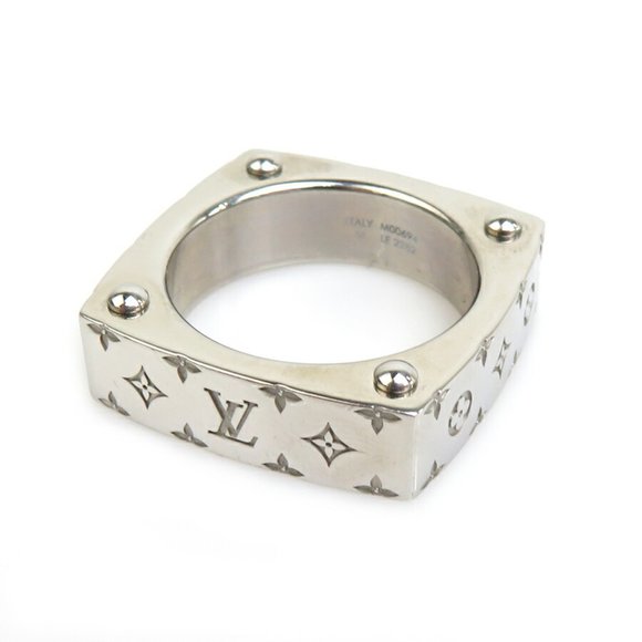 Louis Vuitton | Jewelry | Louis Vuitton Ring Berg Monogram Bold Metal ...